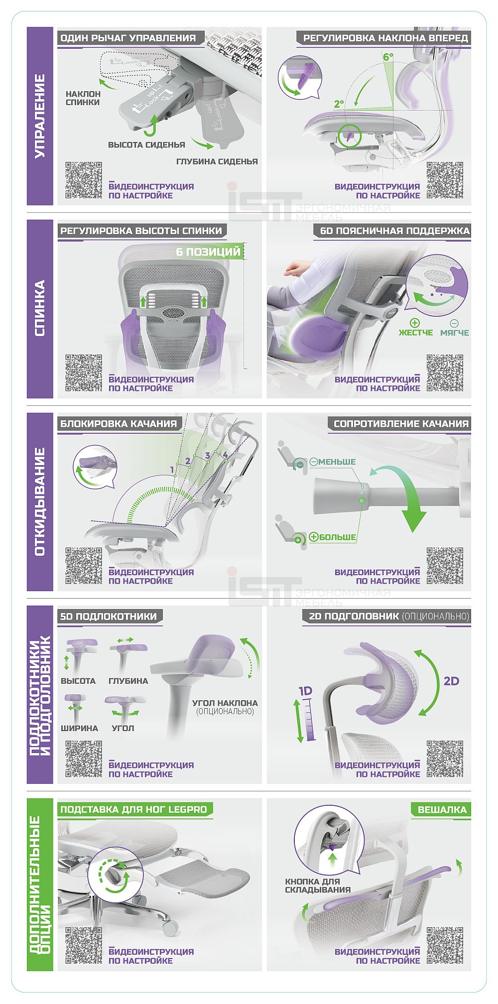 Купить эргономичное кресло Ergohuman Elite 2 без подголовника в ...